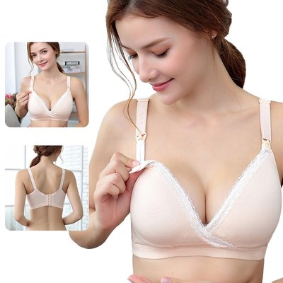 Wirefree Nursing Maternity Bra Clothing Cotton Breastfeeding