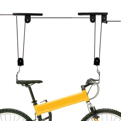 Bike Lift Pulley Hook Garage Ceiling Metal Bicycle Display H