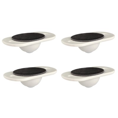 4pcs Adhesive Pulley Storage Box Casters Trash Can Self-Adhe