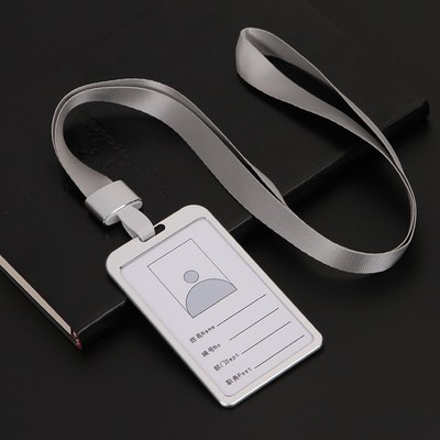 1pcs High quality Aluminium Alloy Card Holder Employee Name