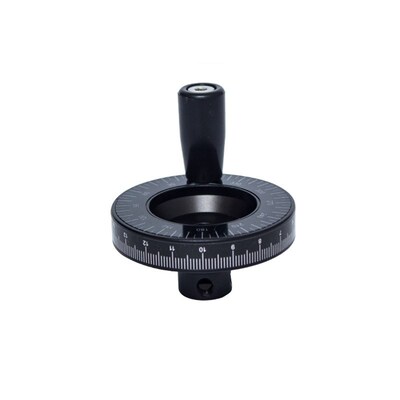 Blue/Silver/Black laser engraving 200MM scale handwheel hand