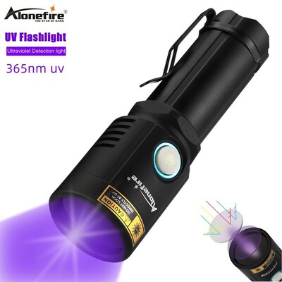 X901UV 365nm 10w uv flashlight ultraviolet USB rechargeable