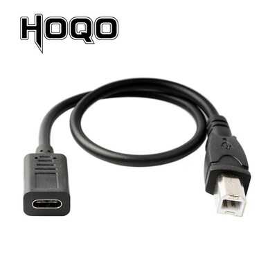 USB C Female to USB B Male Pinter Cable USB 3.1 Type C Male