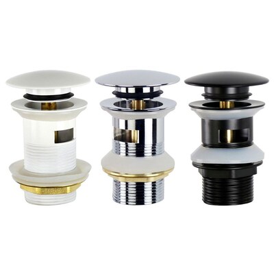 Copper Sink Pop-up Drain Stopper Basin Cap Washbasin Plug Ho