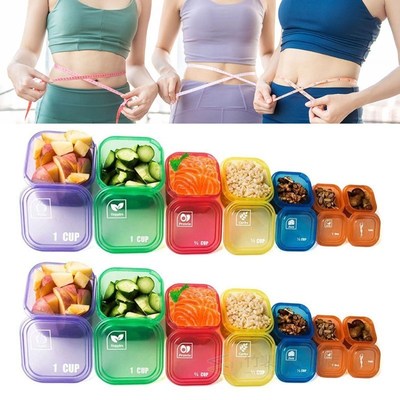 14pcs 21 Day Portion Control Container Fitness Food Storage