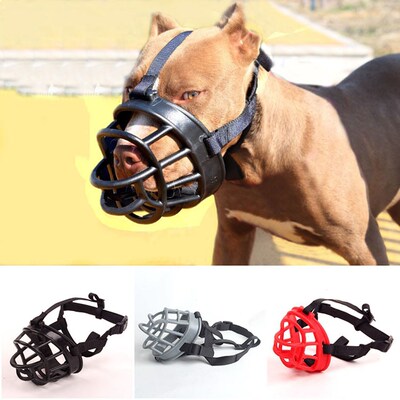 Comfy Soft Silicone Pet Dog Muzzle Breathable Basket Muzzles