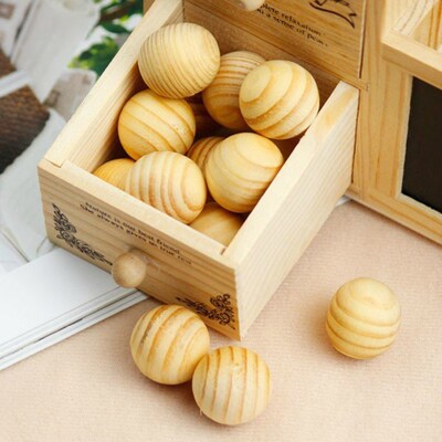New 5pcs/bag Wardrobe Pest Control Wooden Mothballs Moth Re