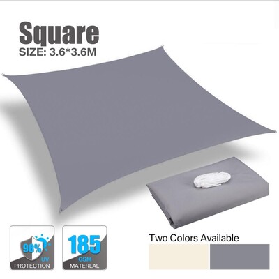280GSM Grey Awnings Shade Sail Cloth Waterproof Oxford Garde