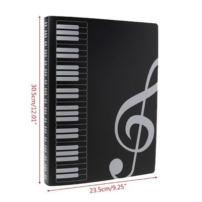 40 Pages A4 Size Piano Music Score Sheet Docut File Folder S