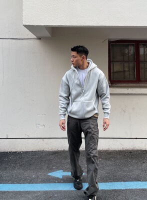 GTAL美式秋冬运动开衫连帽卫衣