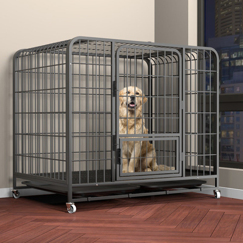 狗笼子大型犬中型犬新型狗笼带厕所家用室内外金毛拉布拉多笼用品