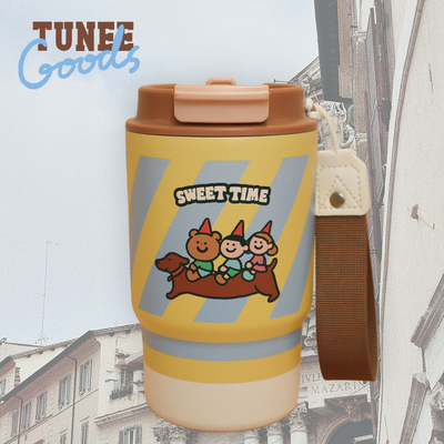 TUNEE GOODS 冷热保温杯双饮车载杯 原创插画腊肠狗便携不锈钢杯