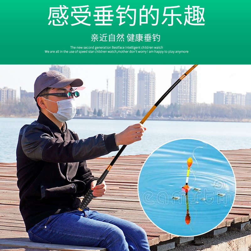 专业钓鱼望远镜看漂专用垂钓近视头戴可携式放大眼镜夹片式8倍老