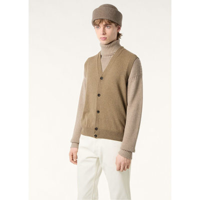 LP老钱风V领百搭羊绒马甲2026新款男士商务休闲毛织背心