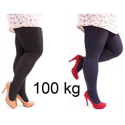 W58 Medias Mujer Plus Size Tights Velvet Collant Stretchy Pa