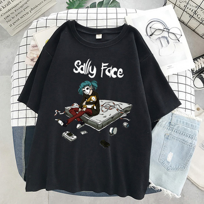 Women's T-shirt Sally Face Graphic T Shirt Women Funny Short