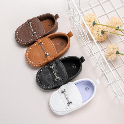 KIDSUN 2021 New Baby Shoes Girls Boys Casual Shoes Leather C