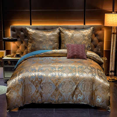 Jacquard Weave Duvet Cover Bed Euro Bedding Set for Double H