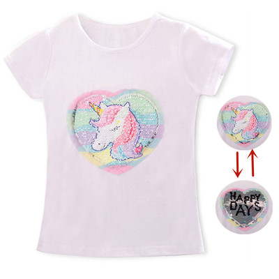 Baby Girl Unicorn t-shirt Tops Baby Girl T-shirt Big Girls T
