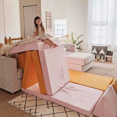 Nugget同款儿童爬爬垫折叠游戏沙发地垫客厅宝宝爬行垫加厚防摔垫