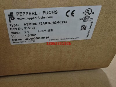 倍加福编码器ASM58N-09BK0A3TN-00600