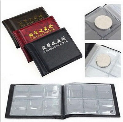 60 Pockets Coin Holders Collecting Album Storage Coin Collec