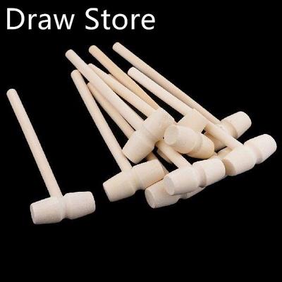 1pc Mini Wooden Hammer Balls Toy Pounder Replacement Wood