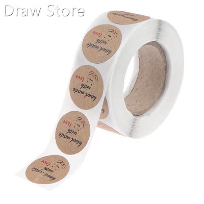 500pcs Kraft Round Thank You Stickers Seal Labels Scrapbooki