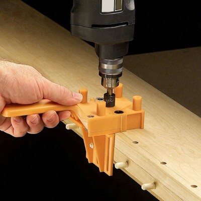 Handheld Woodworking Doweling Jig Drill Guide Wood Dowel Dri