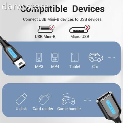 Vention ini USB OTG Adpter OTG Cabale Mini1 USB MaMle to USB