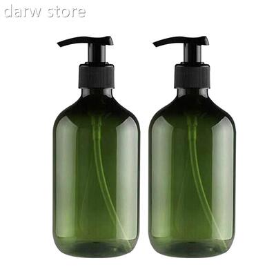 2PS Traanspareent1 PET Plstic Bottles With Black Scrw CapsC,