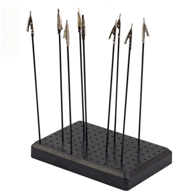 9 x 14 Holes Painting Stand Base with 10Pcs Metal Alligator