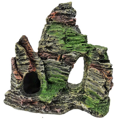 Mountain View Aquarium Decorative Stone Simulation Resin Cav