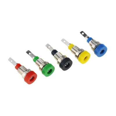 5PCS 10A Colourful 2mm Banana Plugs Insulated Power Terminal