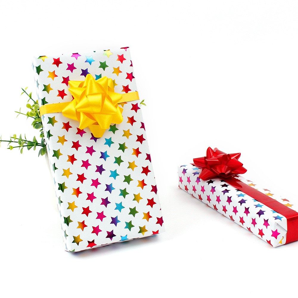 Wrapping Paper Aluminum Foil Gradient Holiday Gift Paper Chr_虎窝淘