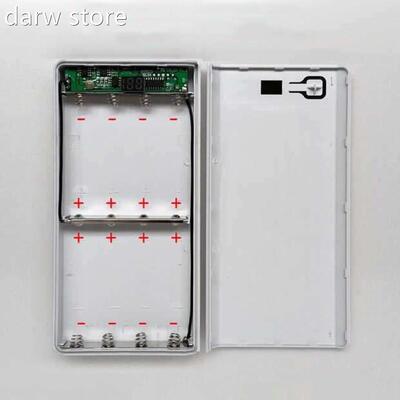 Powe1r Bank Shel 8*1650 Batt8eryo Holderl Charging Bx 2000mA