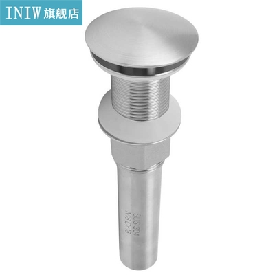 Stainless Steel Popup Bounce Bathroom Sink Drain Stopper Fil