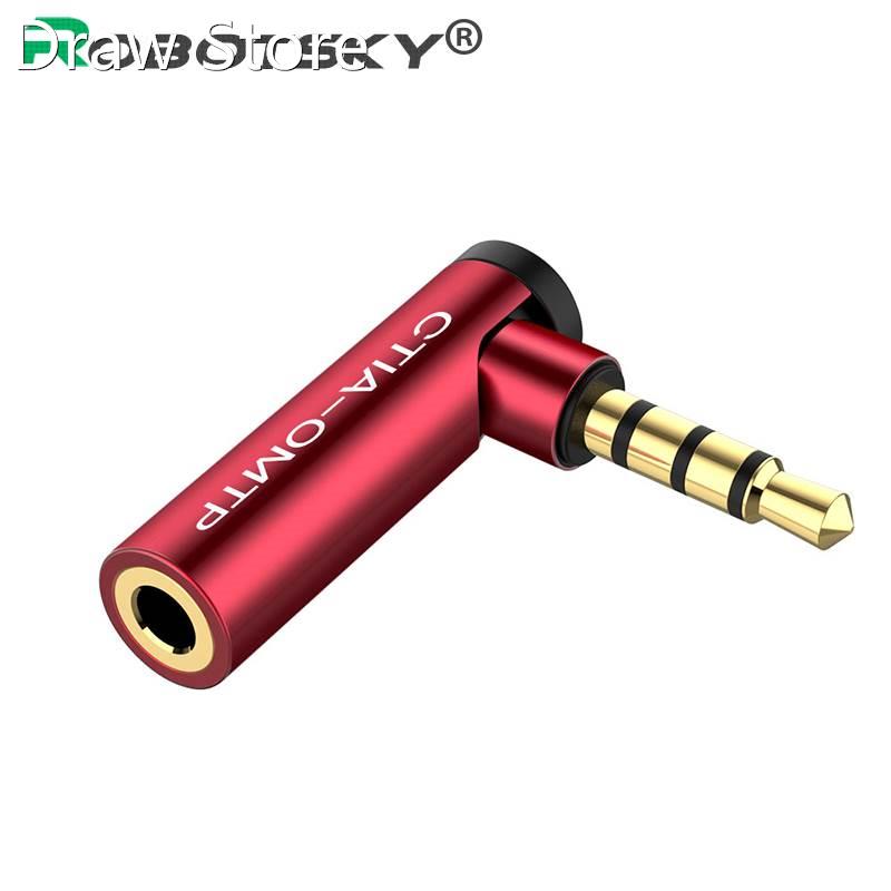 Robotsky 3.5mm Male to Female 90 Degree Right Angled Adapte