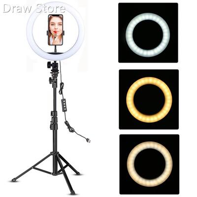 LED Ring Light 10-inch with Tripod Stand Selfie Ringlight Vi