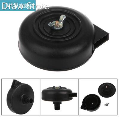 1pc 16/20mm Black Plastic Male Threaded Exhaust Noise Muffle