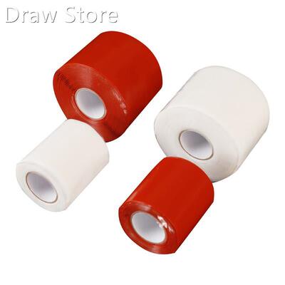 Hot White/Red Silicone Waterproof Performance Repair Tape B