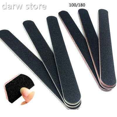 5pcs/10s Nailficl1e Prpofessional Nail Bffeur Black Sandpape