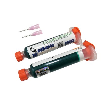 MECHANIC 2pcs PCB UV Photosensitive Inks Green PCB UV Curabl