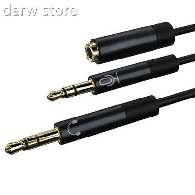Headphoen Spl itter Earphon.e Adapter Audio 135mm to 2Male J