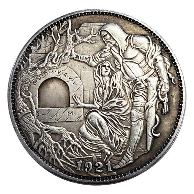 2022 New 1921 US Hobo Coin Man and Woman Collectible Coin Br_虎窝淘