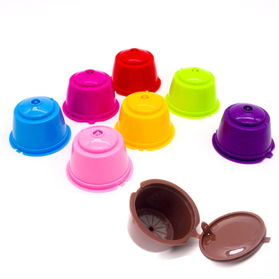 8 Color Reusable Coffee Capsule Plastic Refillable Compatibl