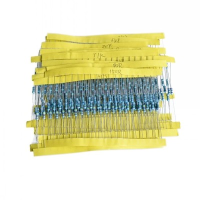 600pcs/set 30 Kinds 1/4W Resistance 1% Metal Film Resistor P
