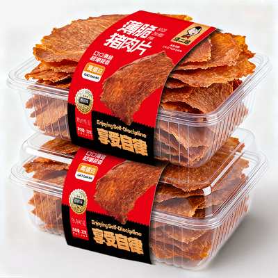 滇二娃薄脆猪肉片原切风干猪肉干