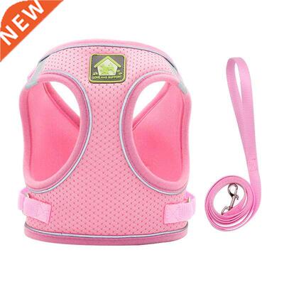 Nylon Mesh Puppy Cat Harnesses Vest Reflective Dog Harness a