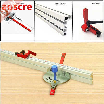 Miter Gauge Wood Working Tool Track Stop 600mm/800mm Alumini